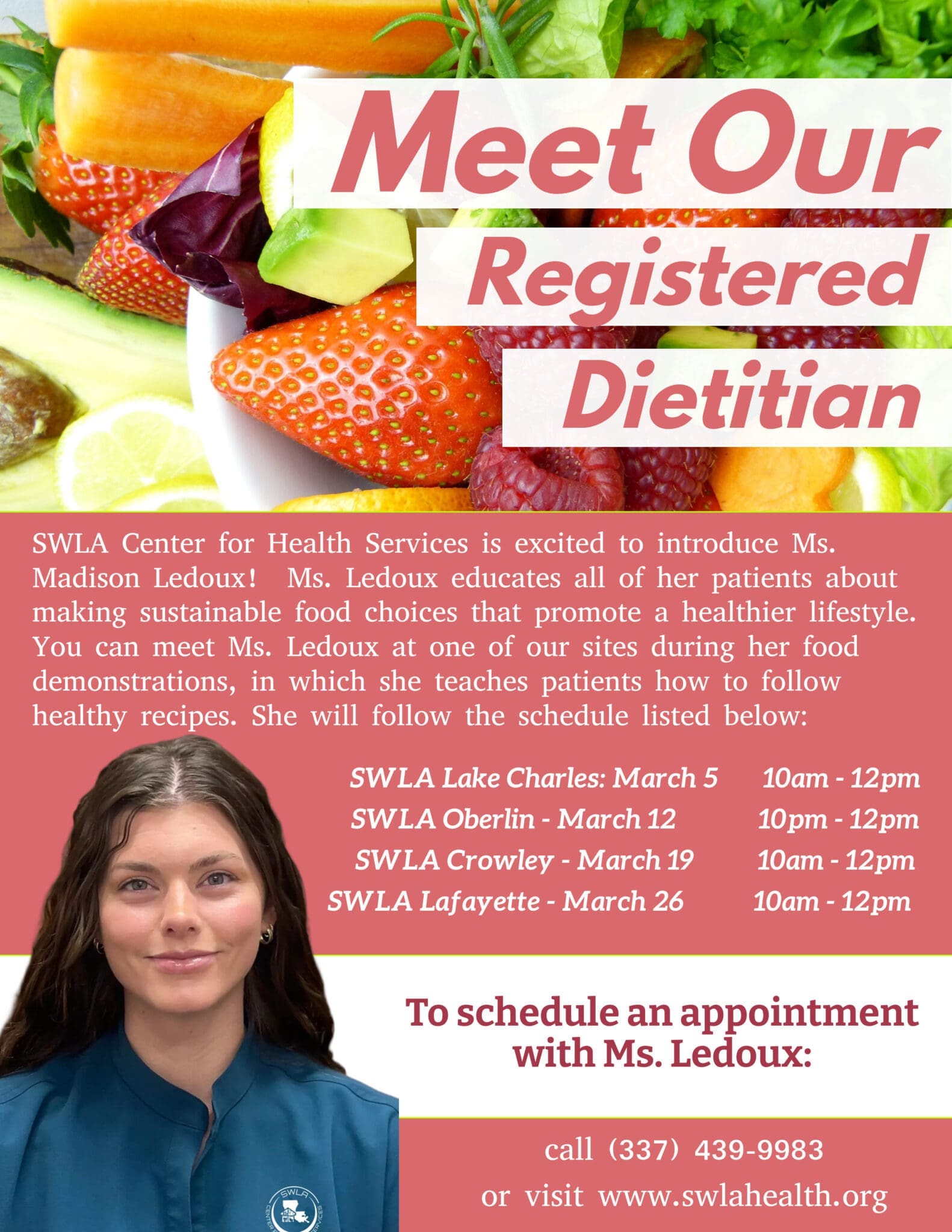 SWLA Center for Health Services' Meet Our Registered Dietitian ...